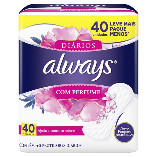 ALWAYS A PDS L40P30 x 40 - PROCTER GAMBLE - Protetor Diário Always com ...