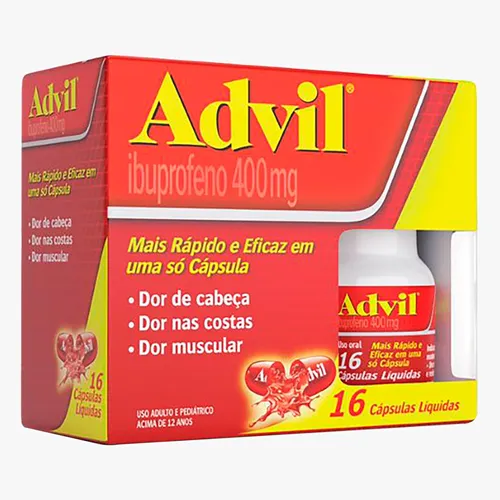Advil 400mg com 16 cápsulas líquidas - Advil 400mg com 16 cápsulas ...