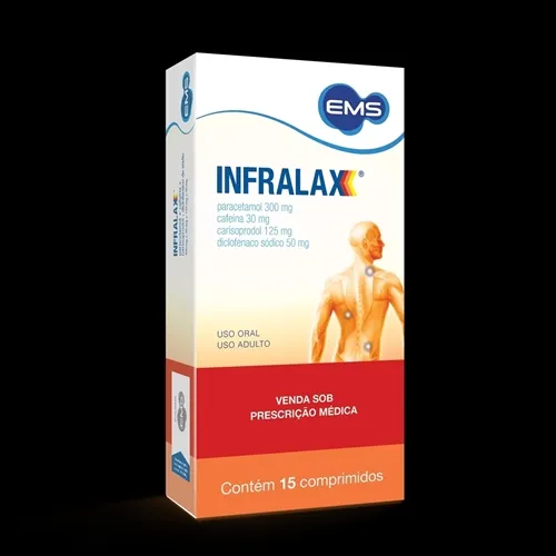 Infralax 300 + 30 + 125 + 50mg, caixa com 15 comprimidos - Infralax 300 ...