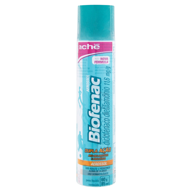 BIOFENAC AERO AEROSOL 10mg 60G x 1 /G - ACHE - BIOFENAC AERO AEROSOL ...