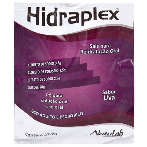 Hidraplex 4 envelopes com 27,9g de pó para solução de uso oral, sabor ...