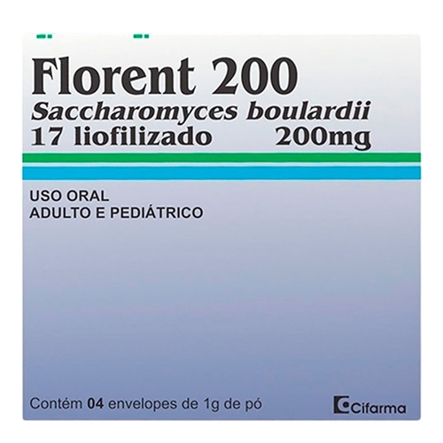 Florent Sachê 200mg/g, caixa com 4 sachês com 1g de pó para suspensão ...