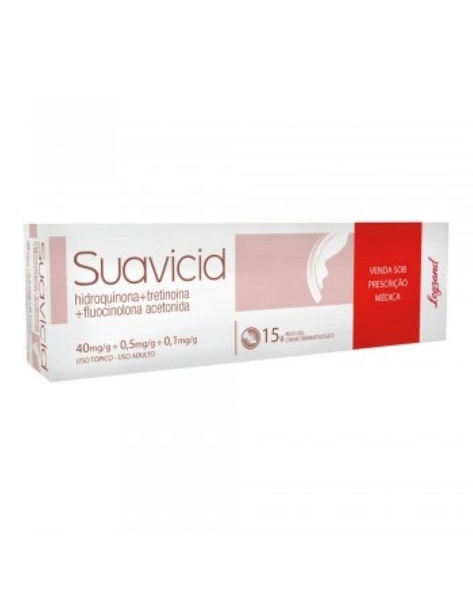 Suavicid 40mg/g + 0,5mg/g + 0,1mg/g, caixa com 1 bisnaga com 15g de ...