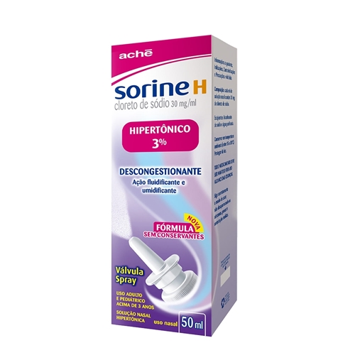 Sorine H 30mg/mL, caixa contendo 1 frasco spray com 50mL de solução de ...