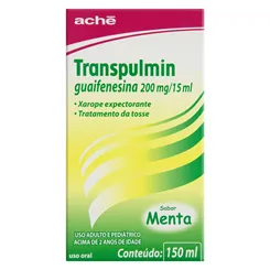 Transpulmin Xarope 13,33mg/mL, caixa contendo 1 frasco com 150mL de ...