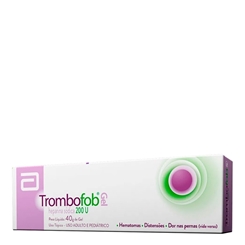 Trombofob Gel 200UI/g, caixa contendo 1 bisnaga com 40g de gel de uso ...