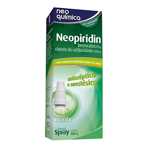 Neopiridin Spray 4mg/mL + 0,5mg/mL, caixa com 1 frasco spray com 50mL ...
