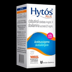 Hytos Plus Xarope 4mg/mL + 0,75mg/mL, caixa com 1 frasco com 100mL de ...
