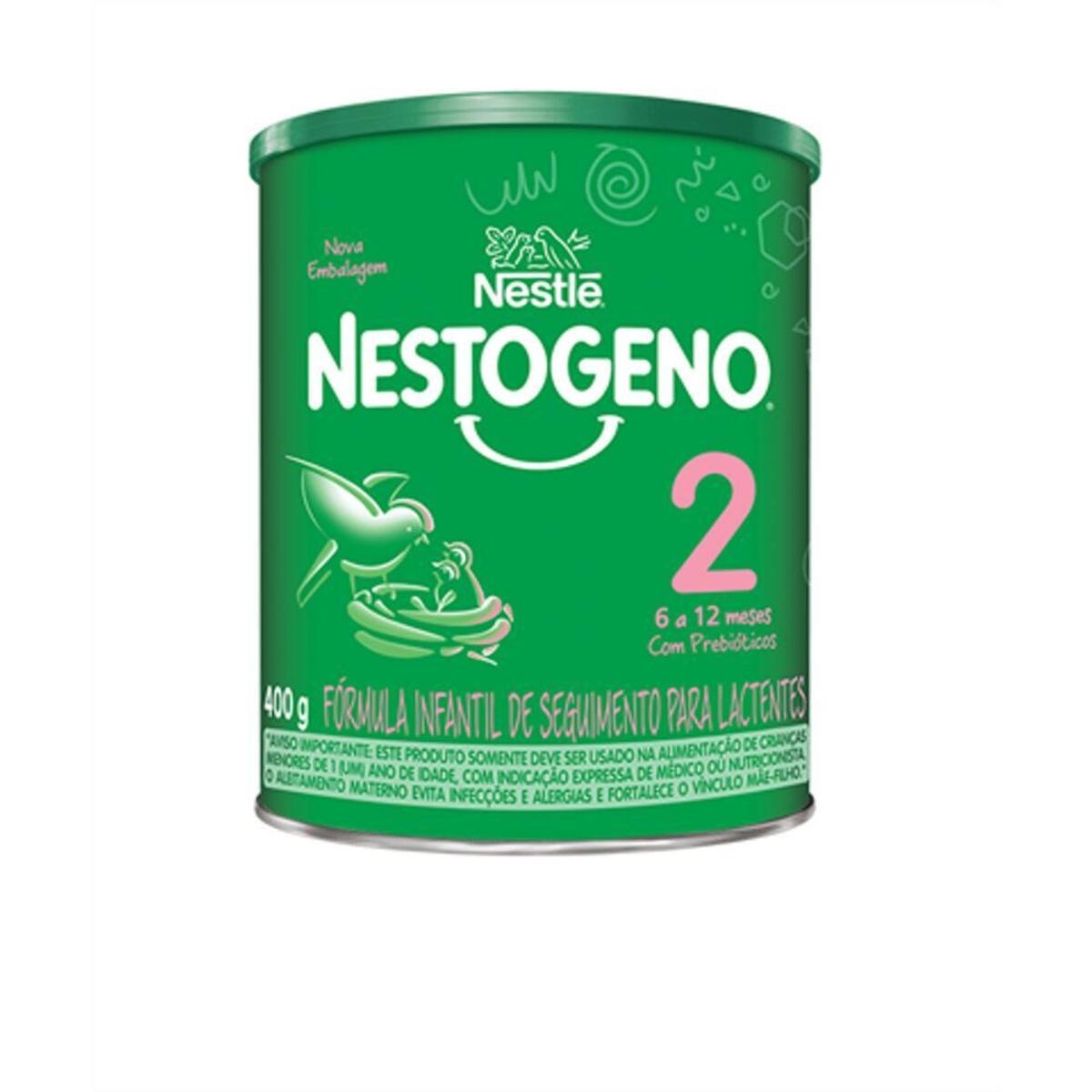 Fórmula Infantil Nestlé Nestogeno 2 Lata, 400g - Fórmula Infantil ...