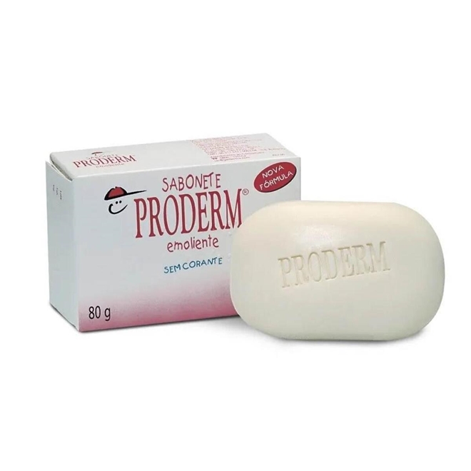 Sabonete Proderm barra, 80g - Sabonete Proderm barra, 80g - GALDERMA