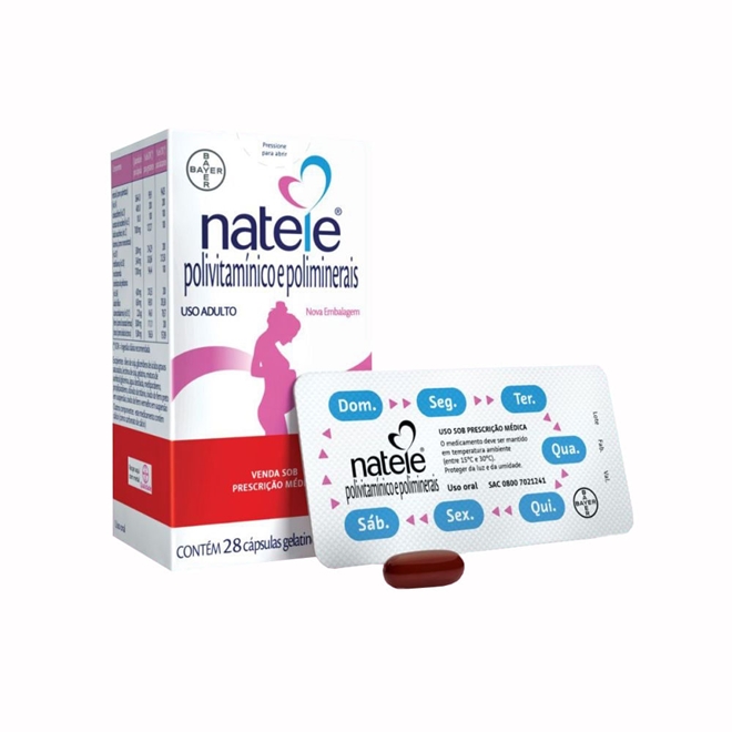 NATELE CAPS GEL x 28 - BAYER CONSUM.CARE - Natele caixa com 28 cápsulas ...