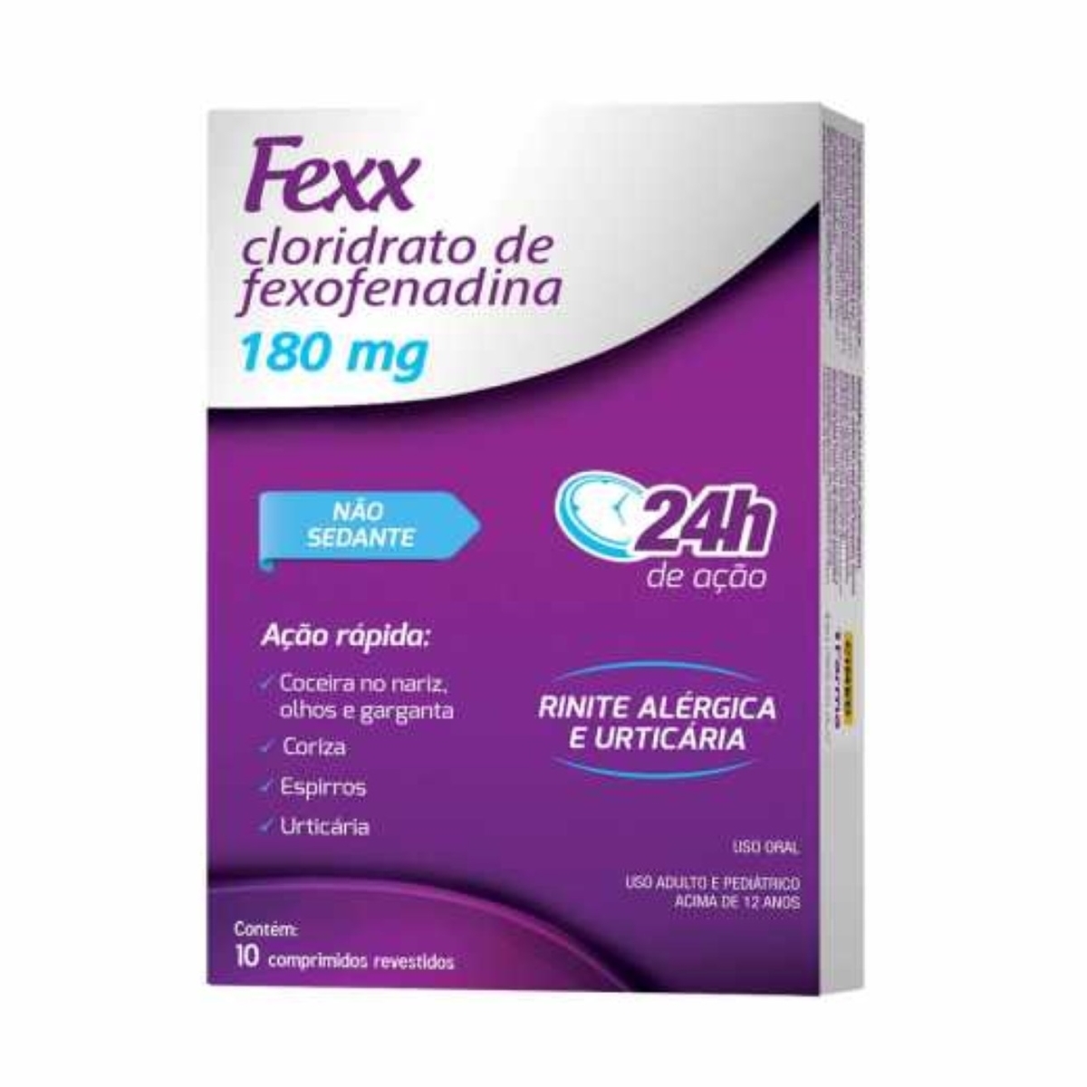 FEXX CPR REVEST 180MG x 10 - CIMED - Fexx 180mg, caixa com 10 ...
