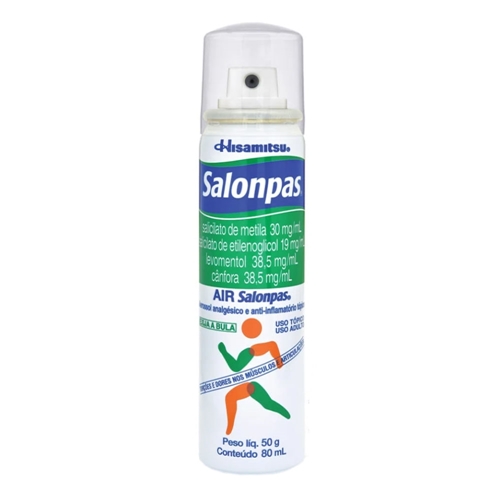 SALONPAS AEROSOL 80ML x 1 - HISAMITSU - Air Salonpas 30mg/mL + 38,5mg ...