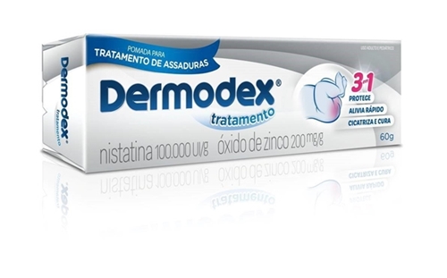 Dermodex Tratamento 100.000UI/g + 200mg/g, caixa com 1 bisnaga com 60g ...