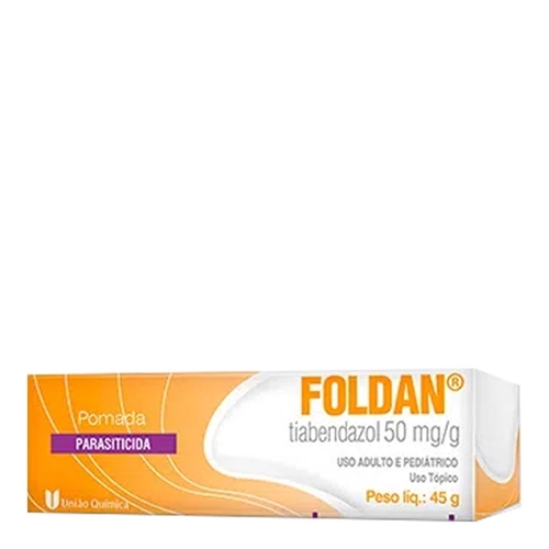 Foldan 50mg/g, caixa com 1 bisnaga com 45g de pomada de uso ...