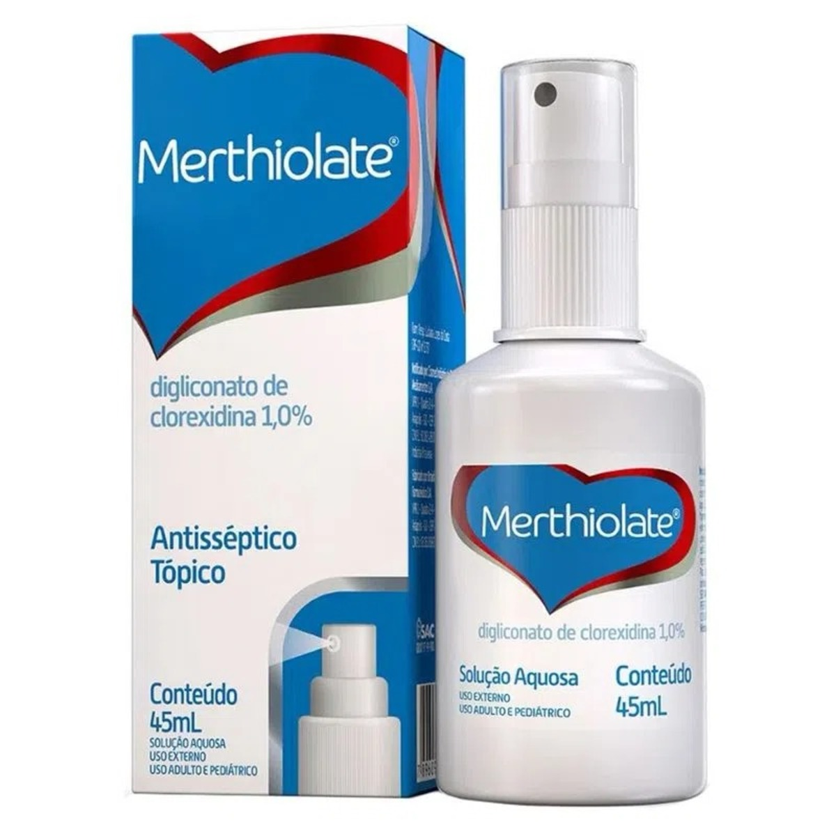 Merthiolate 10mg/mL, caixa com 1 frasco spray com 45mL de solução ...