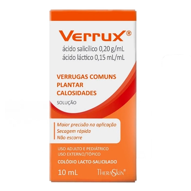 Verrux 165mg/mL + 145mg/mL, caixa com 1 frasco com 10mL de solução de ...