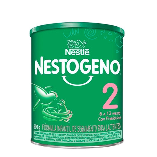 NESTOGENO 2 PO 800G x 1 - NESTLE - Fórmula Infantil Nestlé Nestogeno 2 lata, 800g - NESTLE