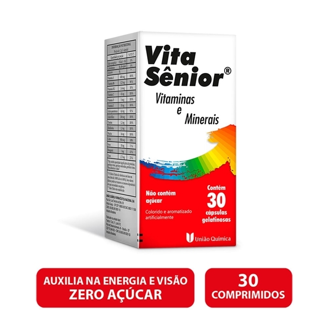 Vita Sênior caixa com 30 cápsulas - Vita Sênior caixa com 30 cápsulas ...